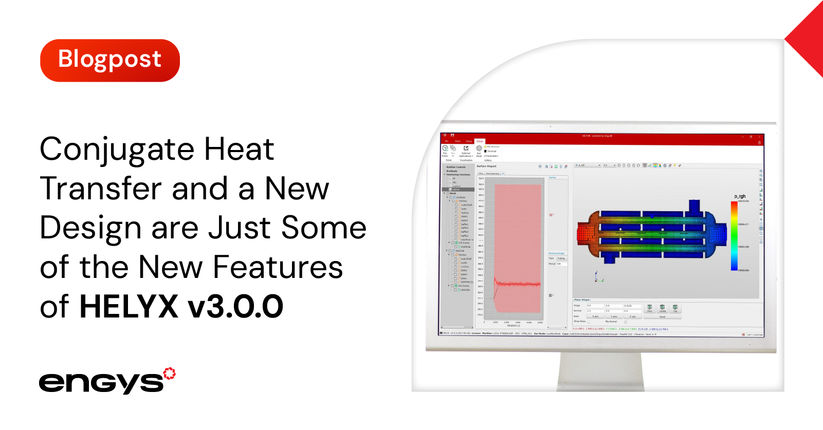 Conjugate Heat Transfer and a New Design are Just Some of the New Features of HELYX v3.0.0 - ENGYS